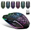 TSV Wireless Gaming Mouse Rechargeable USB 2.4G Computer Ergonomic ...