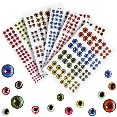 Ourlova 765pcs 3d 4d Fish Eyes Bionic Fishing Bait Eyes Sticker 3-10mm ...