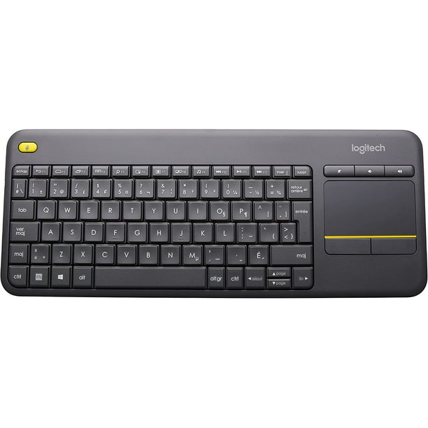 Logitech K400 Plus Wireless Touch TV Keyboard With Easy Media Control ...