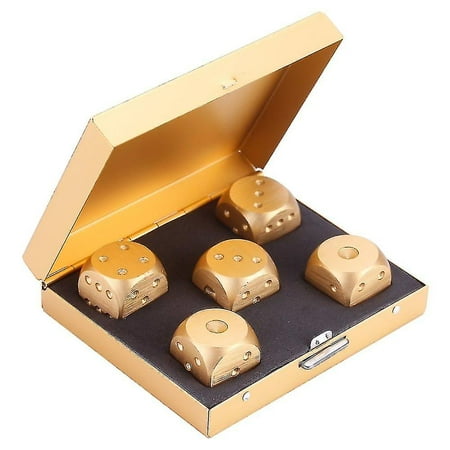 Exclusive Dice Set With Deluxe Box, Gold, Square, 7.1cm*6cm*1.7cm ...
