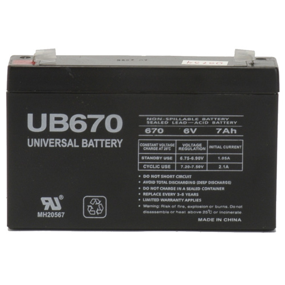 6V 7Ah SLA Battery Replaces Dynacraft My Little Pony 4x4 Model #8801-95 ...