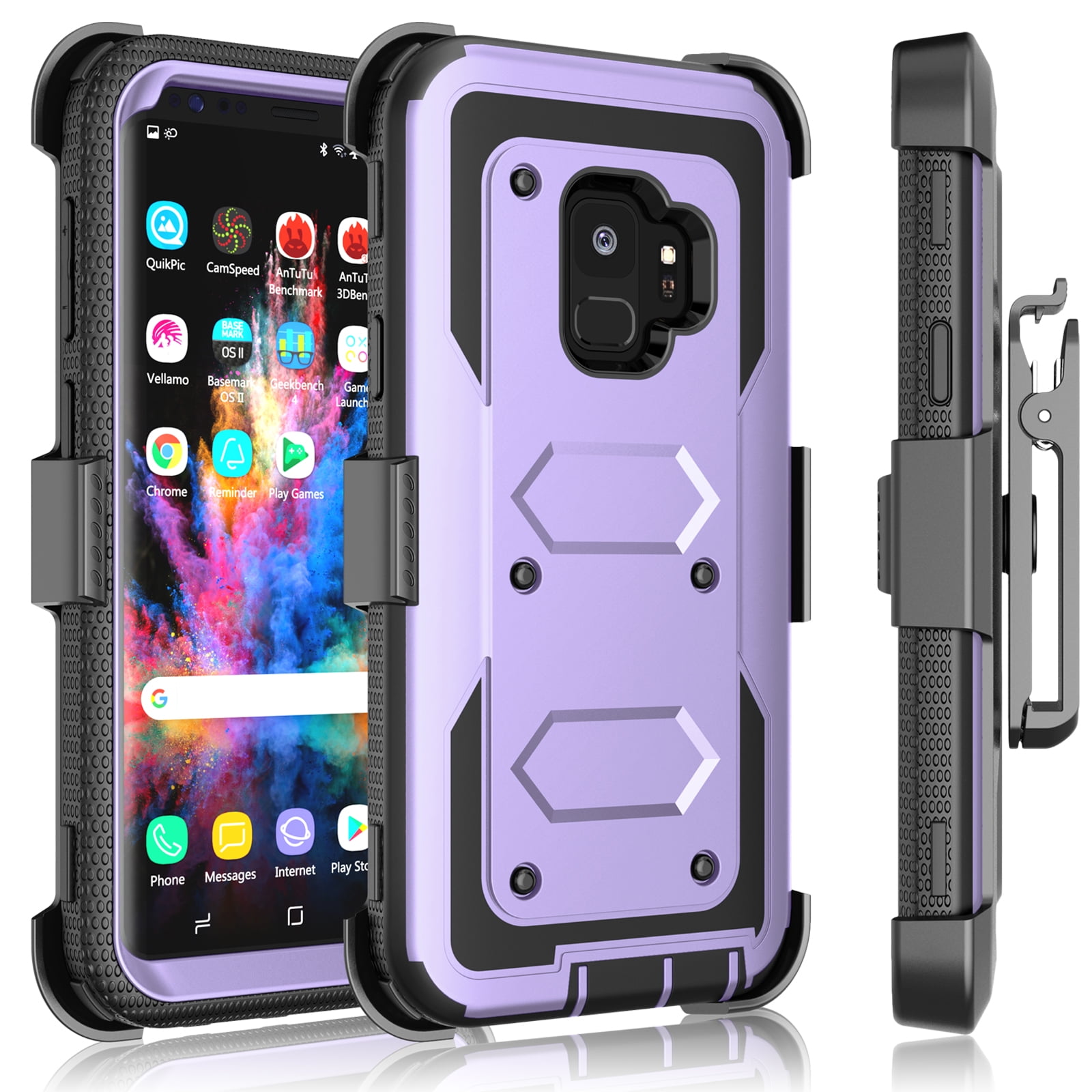 Galaxy S9 / S9 Plus Case, Samsung Galaxy S9 Holster Clip, Tekcoo ...