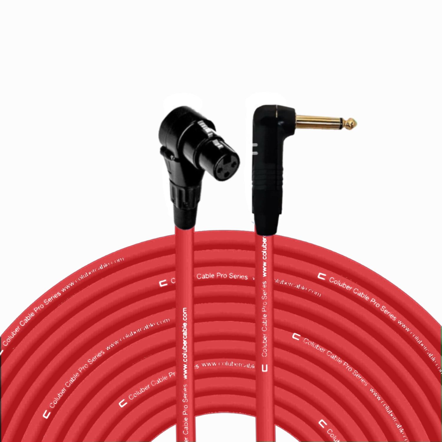 Coluber Cable Right Angle XLR Female to Right Angle 1/4" TS 3-Pin ...