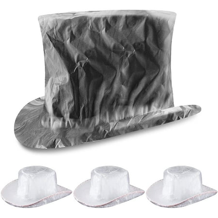 Men's Cowboy Hat Protectors 4 Pieces PVC Hat Protector Bag Rain Cover ...
