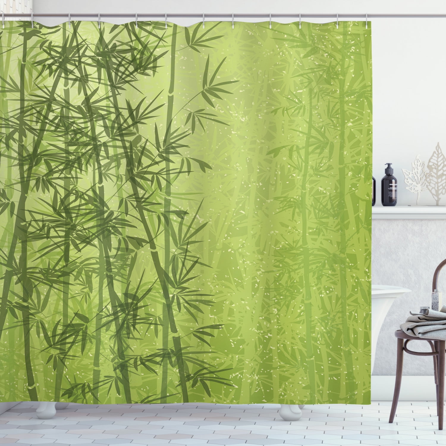 Exotic Shower Curtain Tropical Forest Rainforest Jungle Paradise