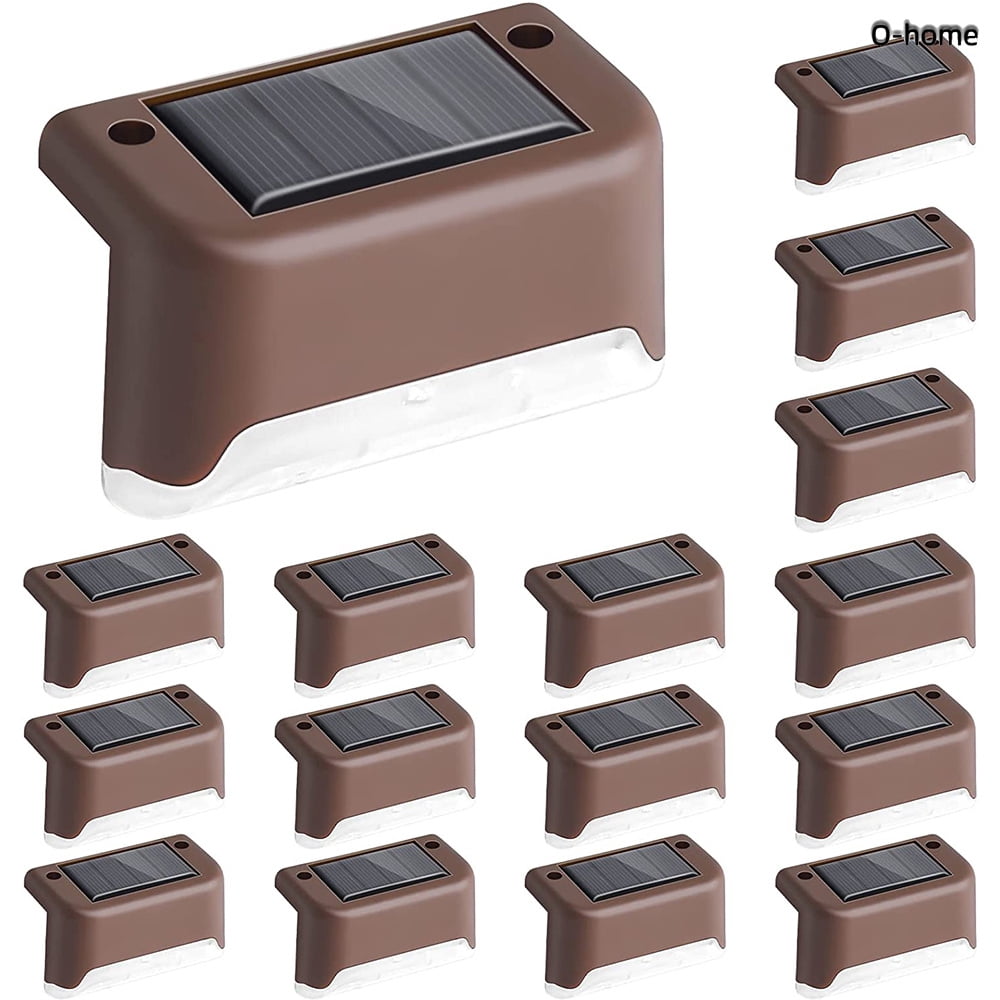 Solar Deck Lights Outdoor,16 Pack Solar Step Lights - Walmart.com