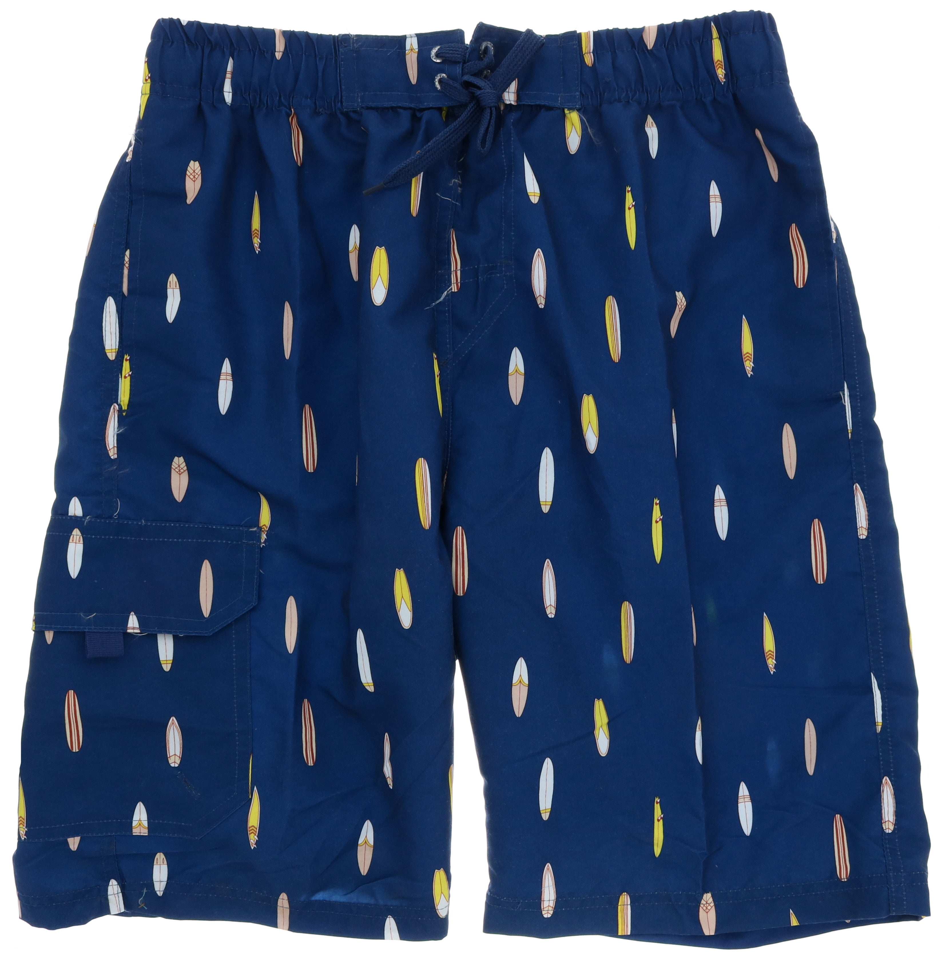 Authentic Brand Men's Swim Trunks No Grommets-Navy Blue Surfboard-Large ...