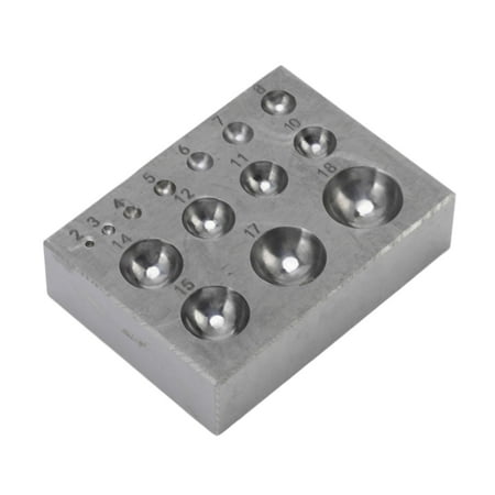 Steel Dapping Block, Burr Free Steel Material Doming Die Block High ...