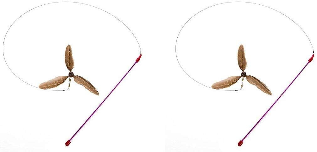 GoCat Da Purr-Peller Cat Toy, A Feather Propeller That Spins as it is ...