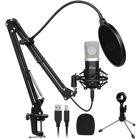 USB Microphone Kit,UHURU Professional ing Microphone Kit with 25mm ...