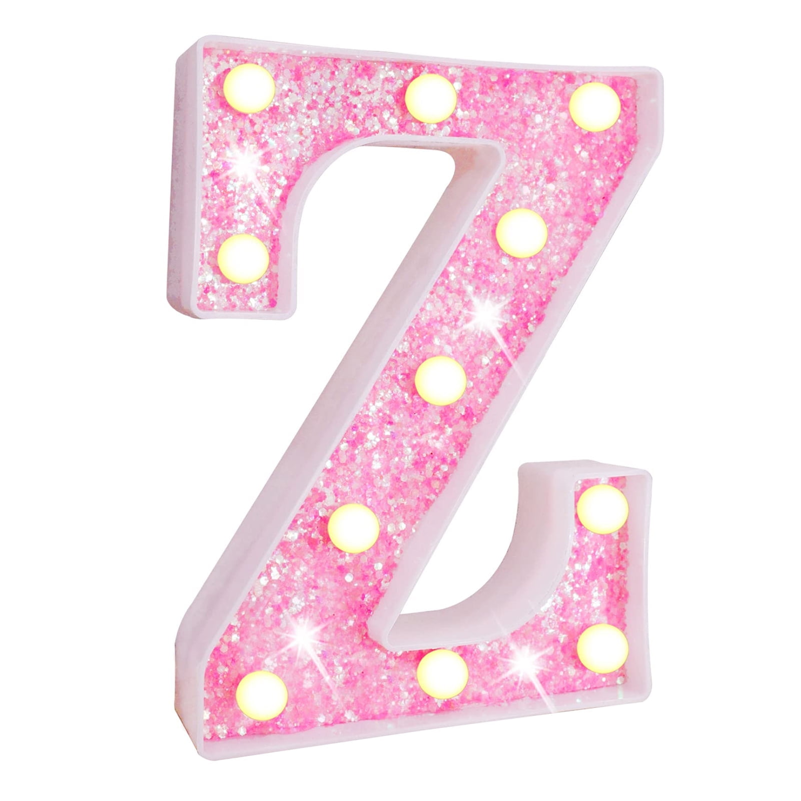 Letrero con letras LED con purpurina Warkul - Luz LED, luz nocturna ...