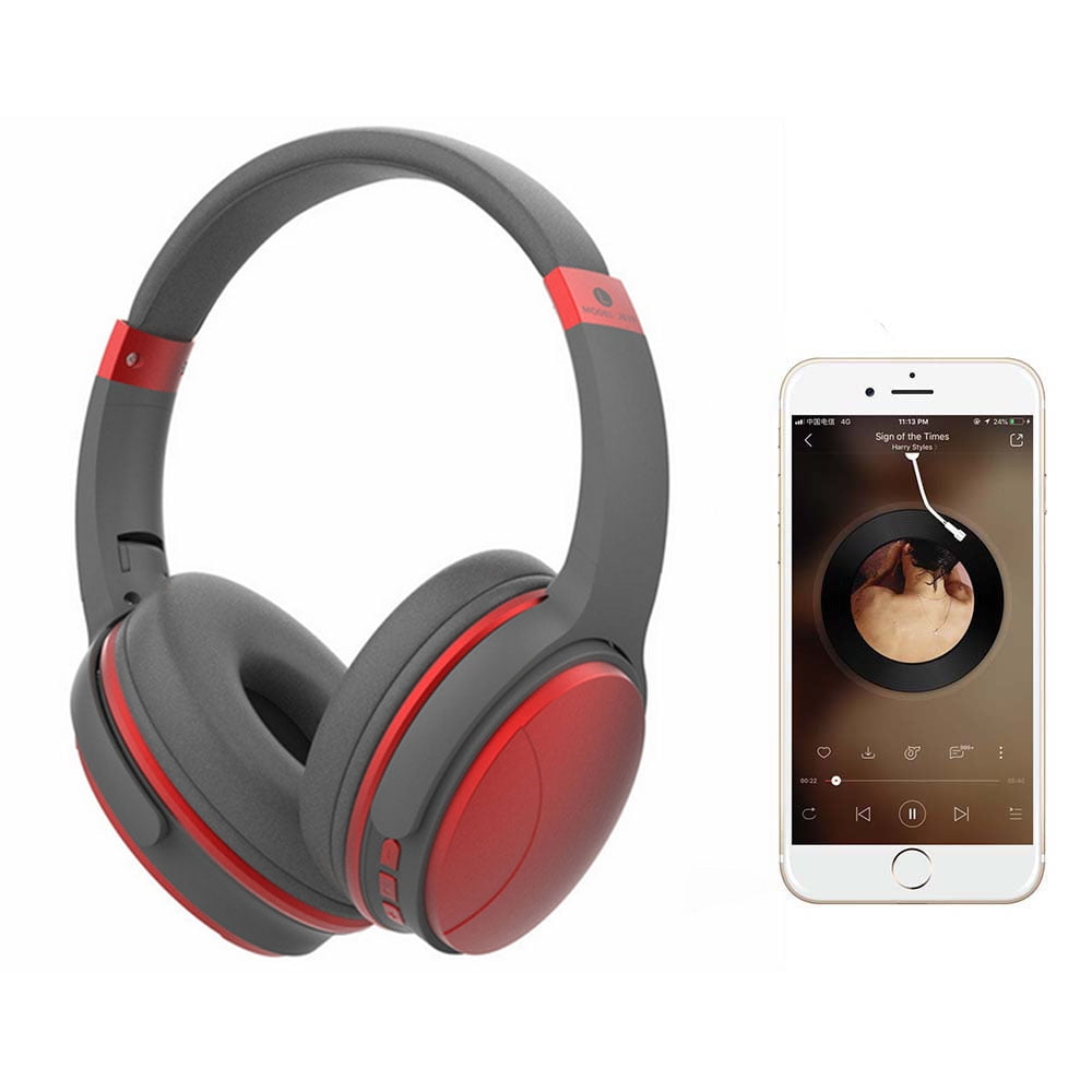 Bluetooth Headphones Over Ear, Hi-Fi Stereo Wireless Headset, Foldable ...