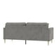 CosmoLiving Highland Sofa with Pillows, Gray Velvet - Walmart.com