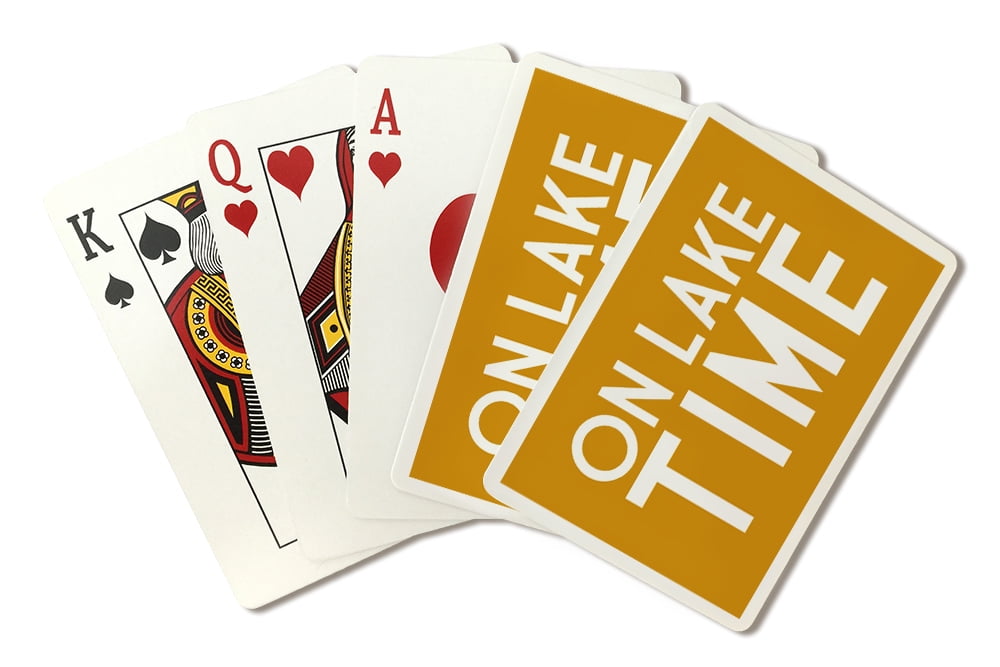 On Lake Time (Yellow), Lake Saying, Simply Said, Lantern Press, Premium ...