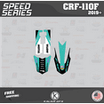 Kalair GFX Graphics Kit for Honda CRF110F (2019-2024) Speed Series ...