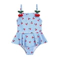 CHENge Swimsuit for Girls Classic Polka Dot Breathable Sun Protection ...