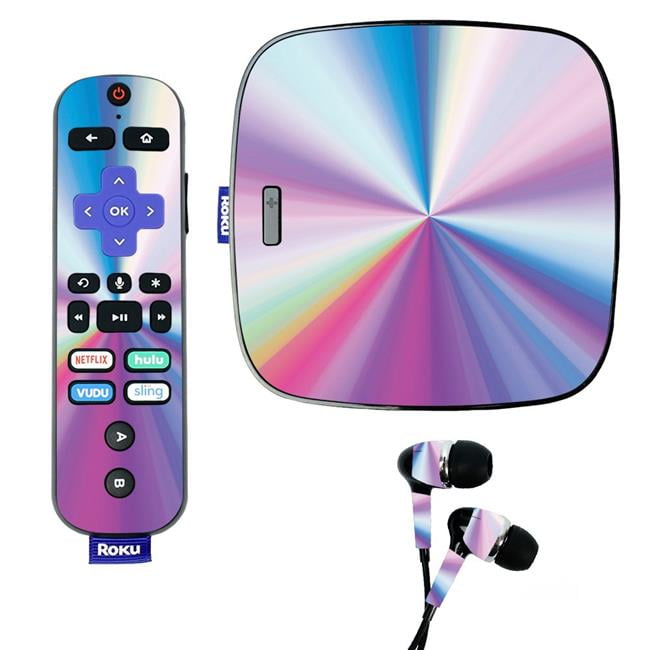 Skin Decal Wrap Compatible With Roku Ultra Sticker Design Rainbow Zoom ...