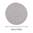Woven Heat Mat 18cm Diameter Modern Minimalist Placemat for Plates and ...