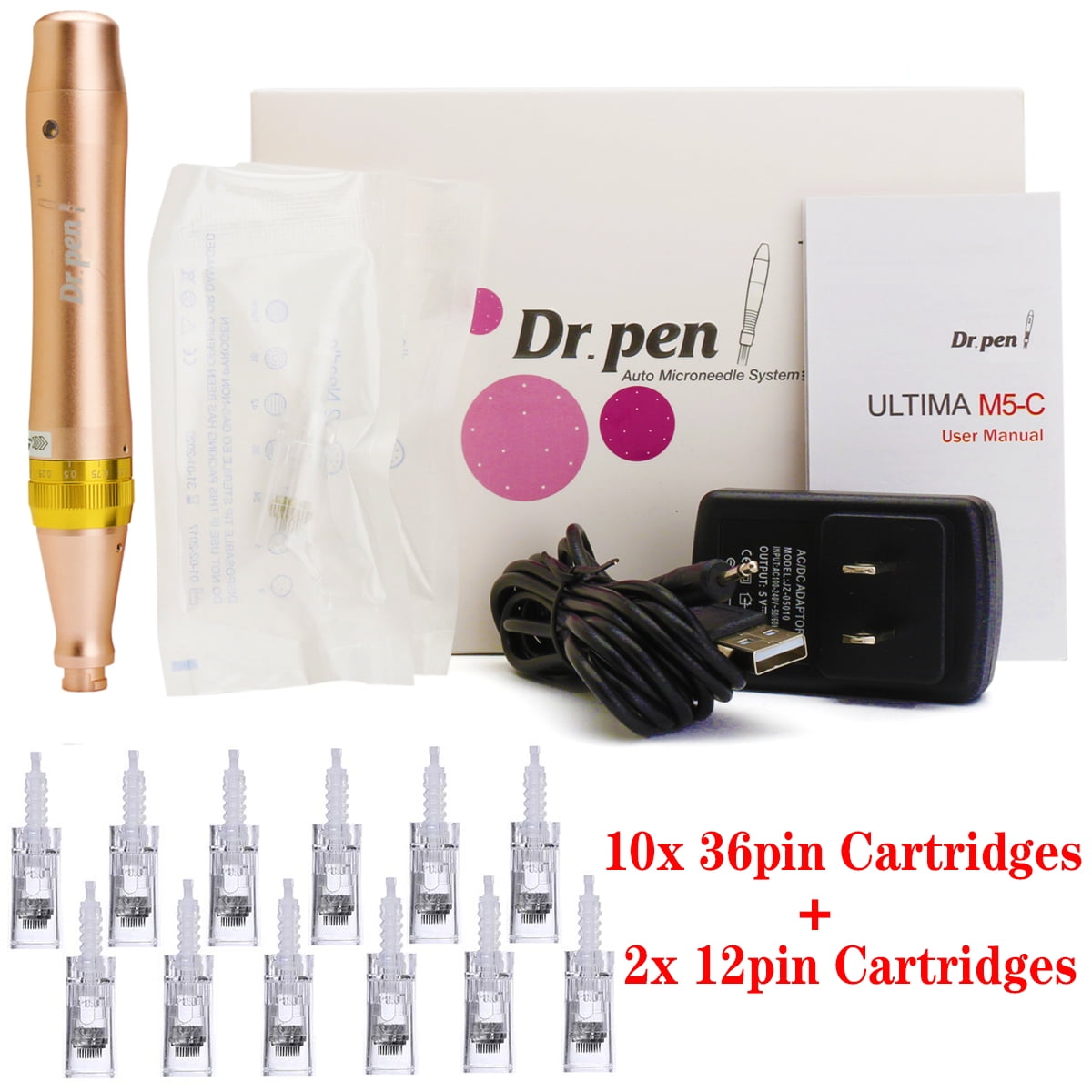 Dr.Pen M5 Electric Microneedling Derma Pen Kit With 10PCS 36pin ...