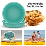 Sentryse Collapsible Batter Bowl, Silicone Mixing Bowl with Lid, 95 Oz ...