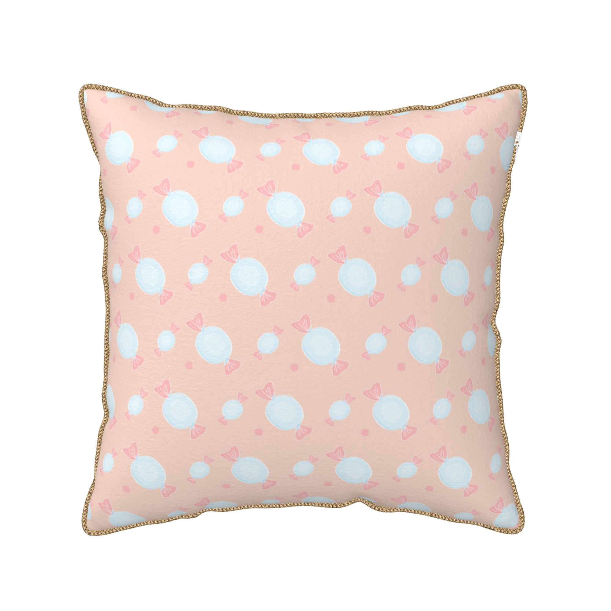 ZNDUO Cute Pink Candy Pattern Throw Pillows for Couch-Indoor Decorative ...