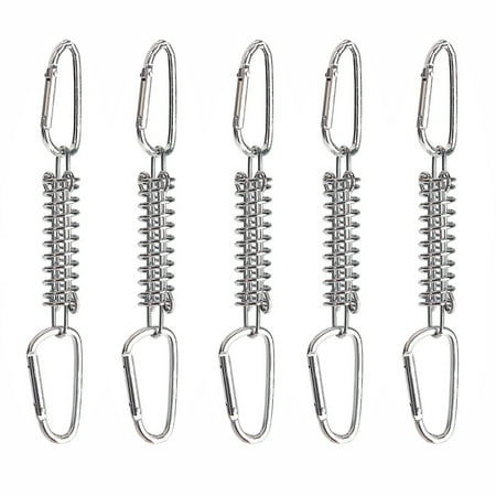 5pcs With Carabiner Spring Cord Tensioner Tent Rope Tightener Outdoor ...