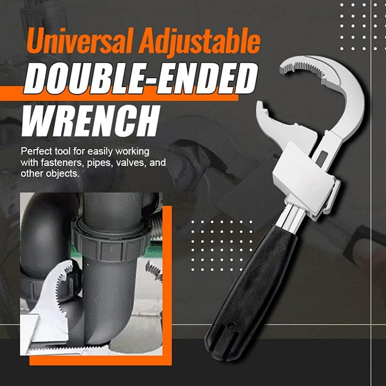 Universal Adjustable Double Ended Wrench Multifunctional Adjustable Wrench for Disassembly and Assembly of Sanitary Ware Plumbing Placement Plumbing Repair Home Accessories Crescent Wrench Set Walmart...