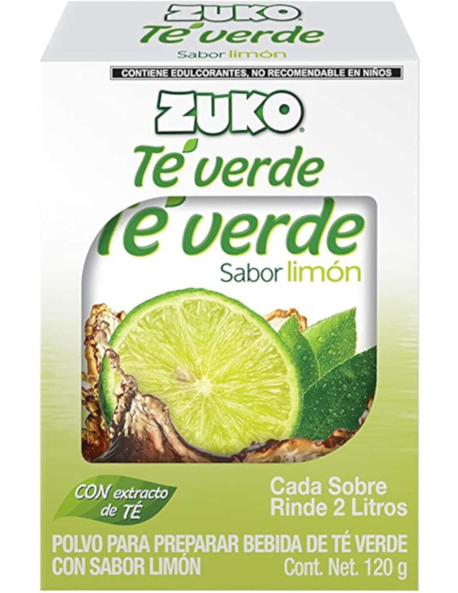 Pack de 12 Bebida en Polvo Zuko Té Verde Limón 8/15 gr Zuko Té Verde ...
