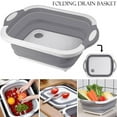 IFCOW Collapsible Cutting Board Kitchen Chopping Board 3 in 1 ...