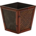 Nearly Natural 4pc Bamboo Square Decorative Planter Set - Walmart.com