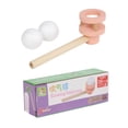 CozeLy Wooden Floating Blow Pipe Ball Toy Handmade Breath Training Tool ...