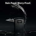 Key Lock Box XXL Wall Mount – Waterproof Outdoor Key Safe with Heavy ...