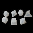 7 Styles Epoxy Resin Dice Moulds Silicone Resin Casting Polyhedron Game ...
