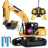 JakMean 11-Channel Remote Control Excavator, Rechargeable RC ...