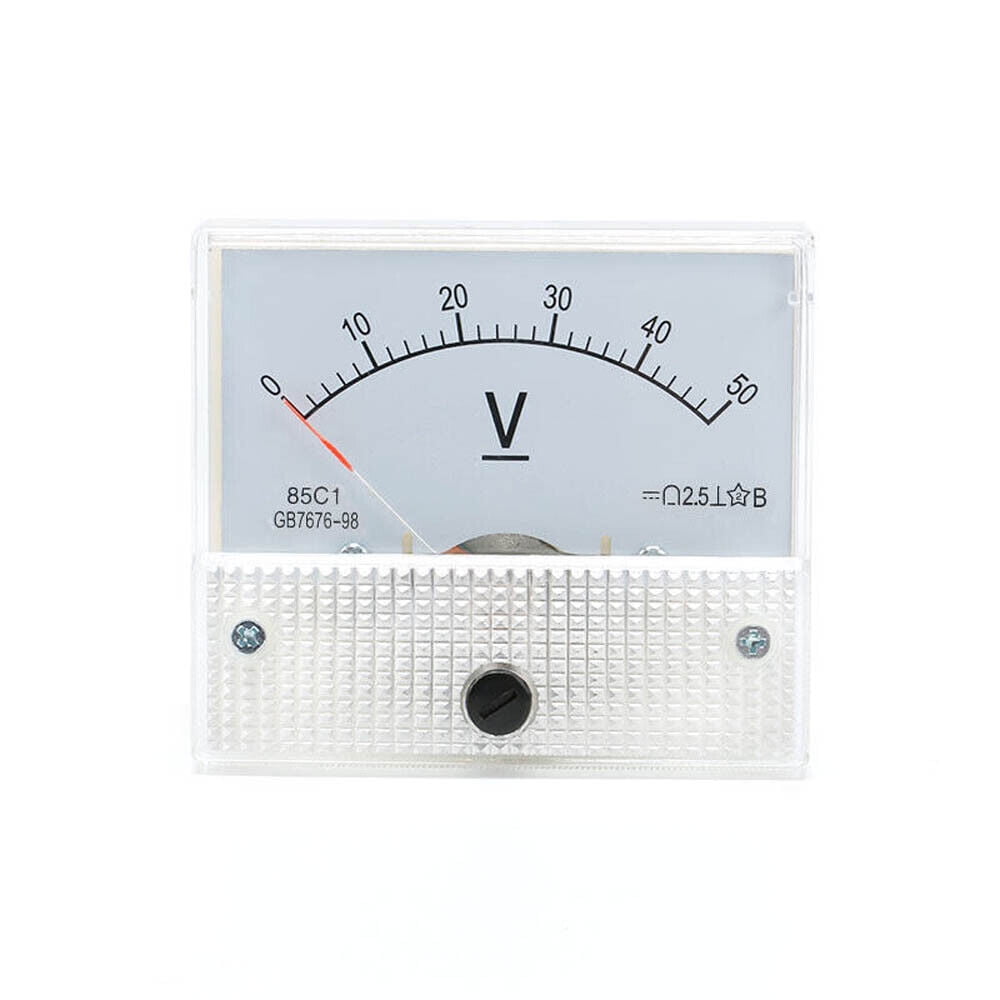 2-30A 10-50V DC Ammeter Current Voltmeter Voltage 85C1 Analog Amp Panel Meter - Walmart.com