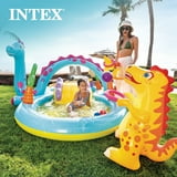 Intex Dinoland Play Center, Inflatable Kids Slide Pool, Dinosaur ...