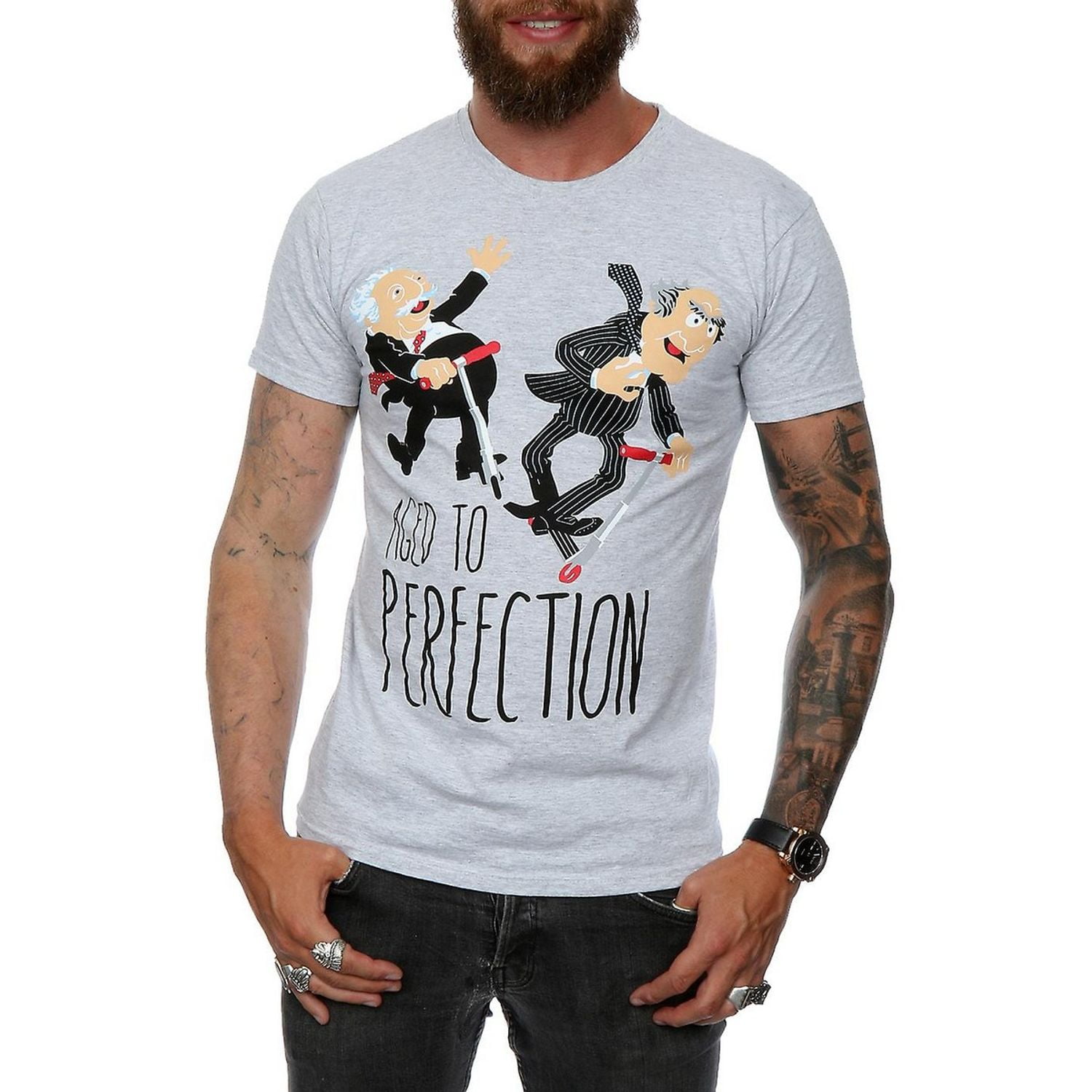 Click here for The Muppets Mens Aged To Perfection Heather T-Shir... prices