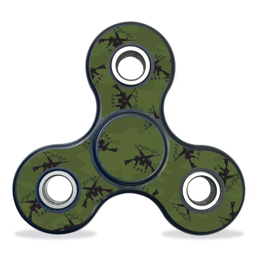 Skin Decal Wrap Compatible With Fidget Spinner Hand Tri Fydget toy ...