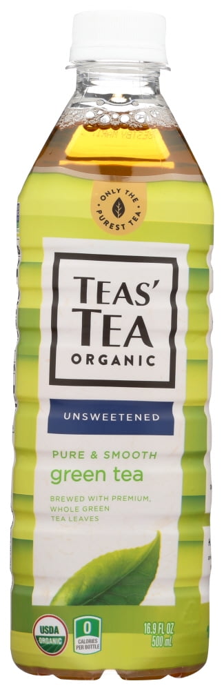 Teas' Tea Unsweetened Tea Pure Green, 16.9 Fl. oz. - Walmart.com