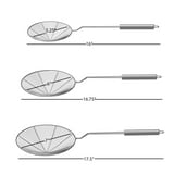 Set of 3 Stainless Steel Spider Skimming Ladles Scoop Spoons Fried ...