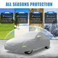 Unique Bargains 210Dpu Waterproof Car Cover Silver Tone ["for ...