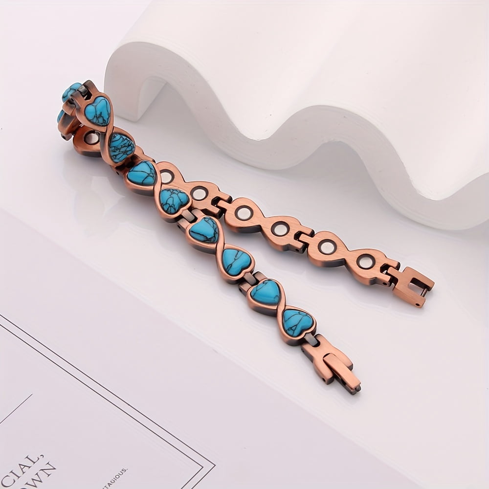 Click here for Hlonk 1pc Turquoise Magnetic Bracelets Gift For Wo... prices