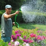 CUITING Garden Hose 100ft Water Hose with 10 Function Spray Nozzle No ...