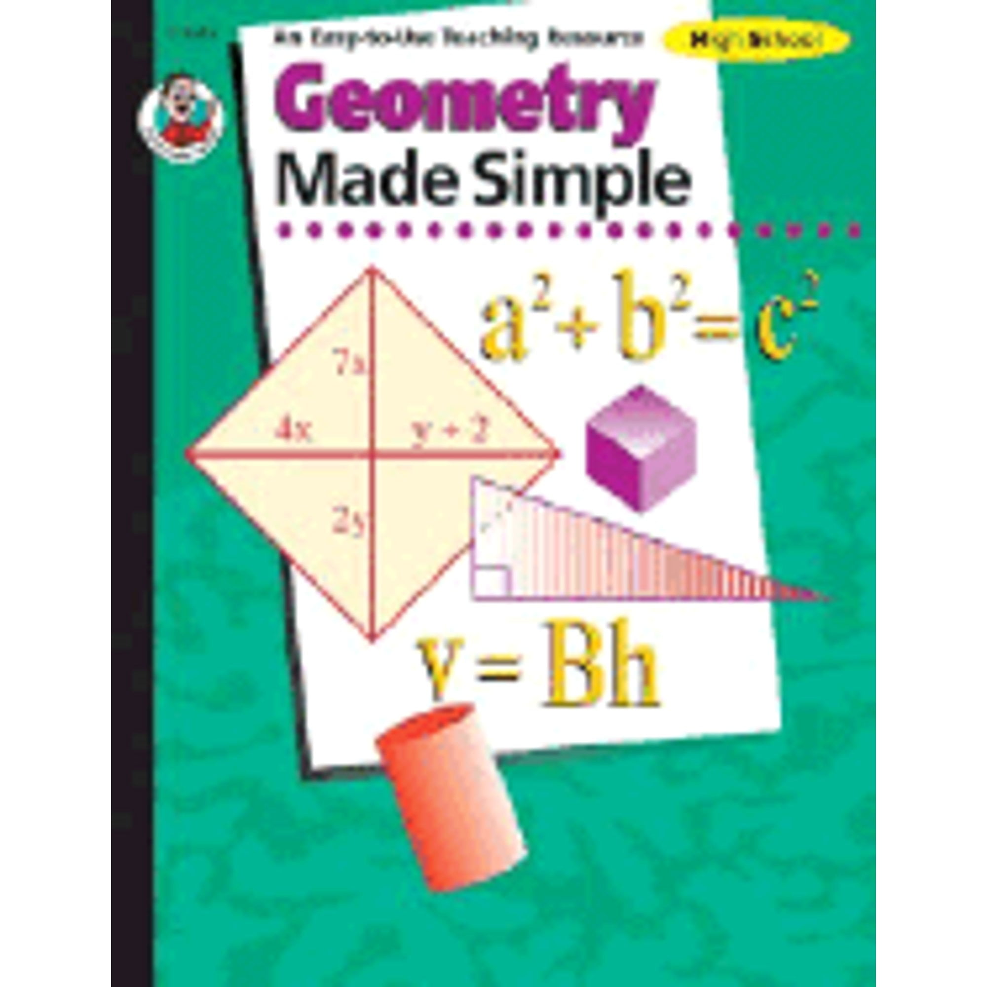 Geometry Made Simple, Grades 9 to 12 (Pre-Owned Paperback 9780768202625 ...