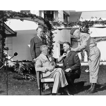 President Roosevelt With Major General George Patton History (24 x 18 ...