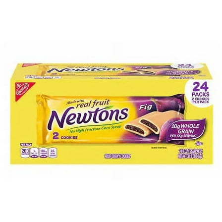 Newtons Reduced Fat, Soft & Fruit Chewy Fig Cookies, 12 Single Box ...