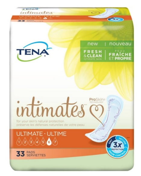 Tena Intimates Ultimate Incontinence Pad For Women, 2 Pc/ 33 Ea ...