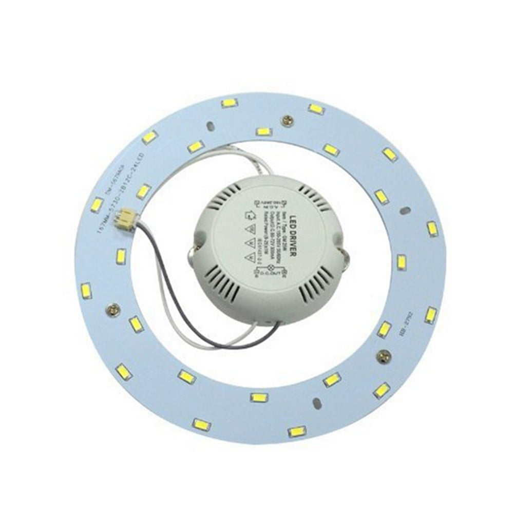 9.56" Diameter 18W 36 LEDs 5730 SMD White Light LED Ceiling Light ...