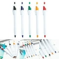 10Pcs Retractable Plastic Ballpoint Pen with Pen Clip Signing Pen Pen ...