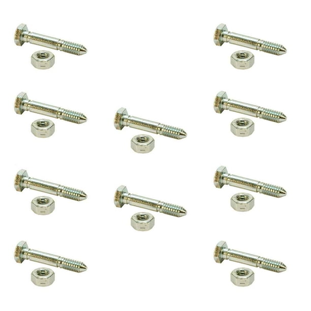 10 Pack Shear Pins Snowblower Fits Ariens 51001500 John Deere Am122156